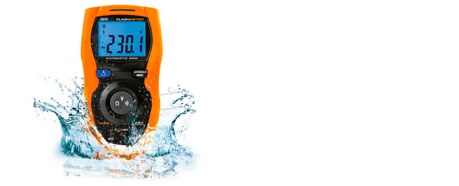 FLASHMETER Multímetro digital TRMS até 600V indestrutível e à prova d ...
